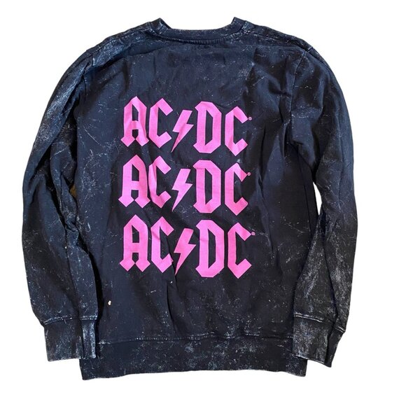 AC/DC | Sweaters | Acdc Distressed Style Crewneck | Poshmark